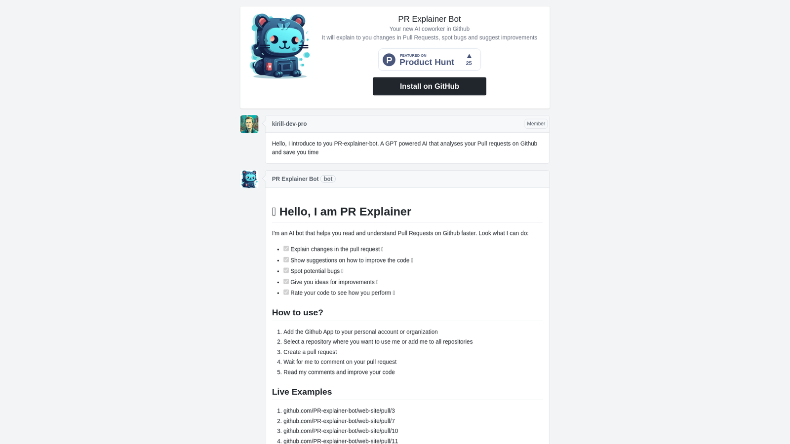 PR Explainer Bot – Featured Premium AI Tool